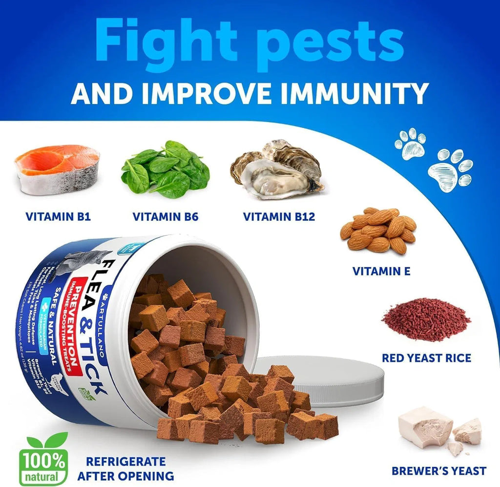 Flea Treatment For Cats Natural Flea And Tick Prevention Supplement Fo ...